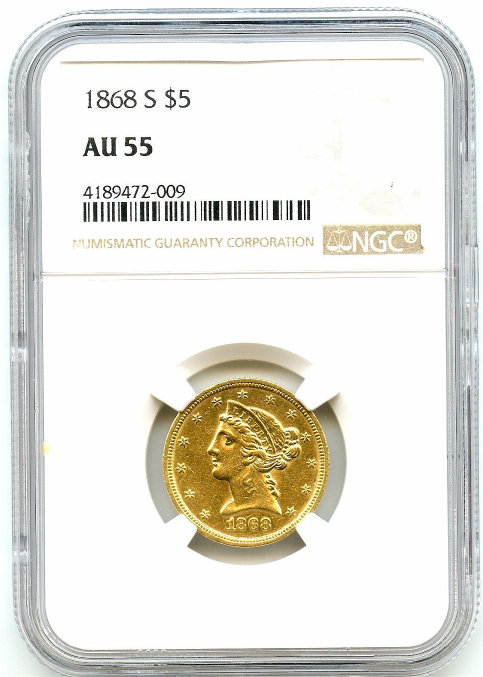 Collectors Corner - 1858-O 50C AU50 NGC SS Republic Shipwreck - #55222938